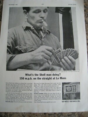 GO WELL GO SHELL OIL RESEARCH CRITICAL TESTING 1964 ADVERT APPROX A4 ...