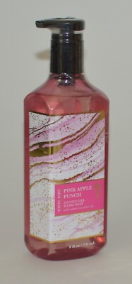 1 BATH & BODY WORKS PINK APPLE PUNCH GENTLE GEL HAND SOAP WASH 8 OZ ...
