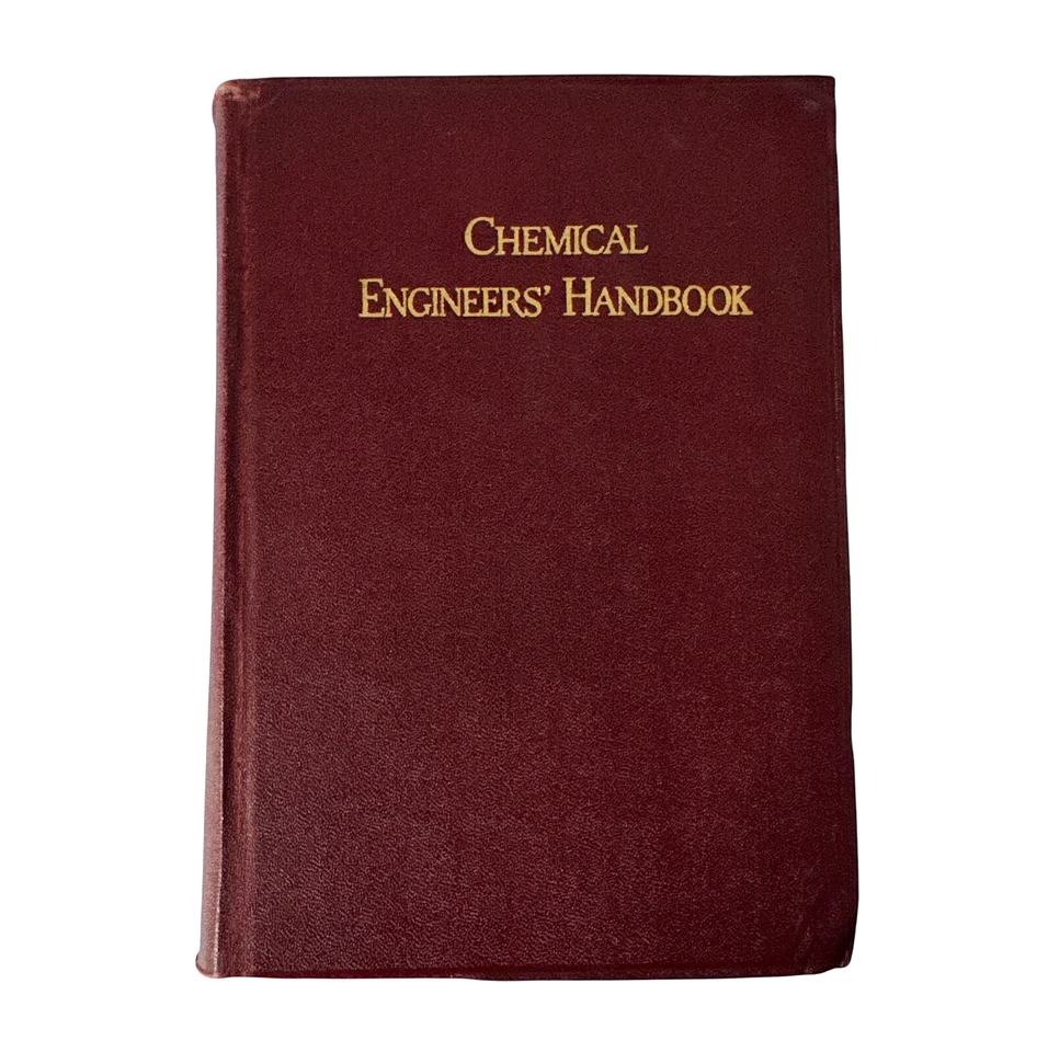 Chemical Engineers Handbook John H Perry - Rare 1st Ed - 2nd Impression ...
