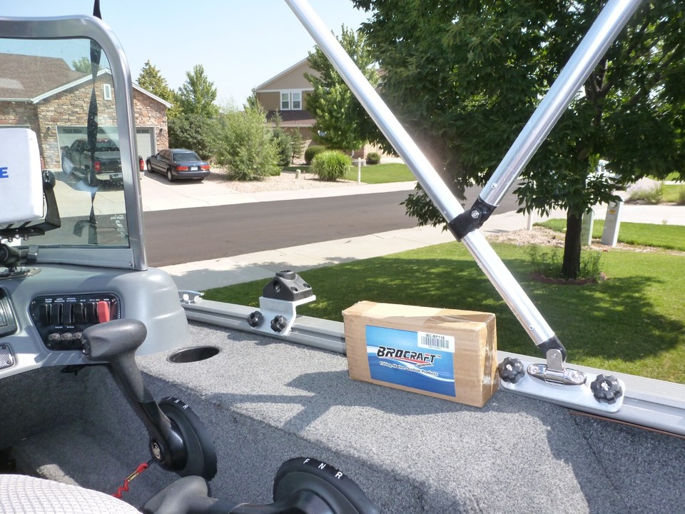 Brocraft Versatrack Tracker Bimini Top Mount / Canopy Mounts /Lund Boat ...