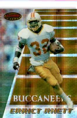 1996 Bowman's Best #111 Errict Rhett Atomic Refractors Tampa Bay ...