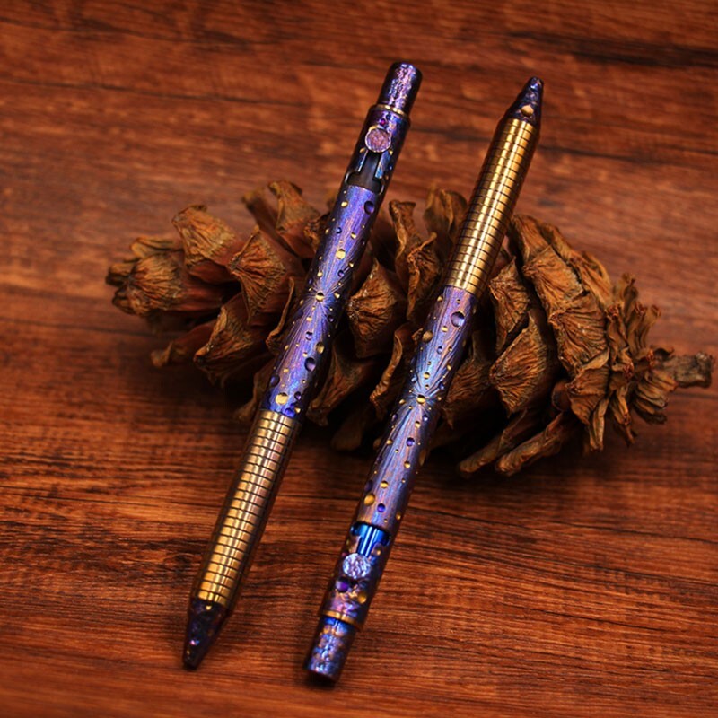 EDC Titanium Practical Ballpoint Pen Signature Pen Pocket Office Metal ...