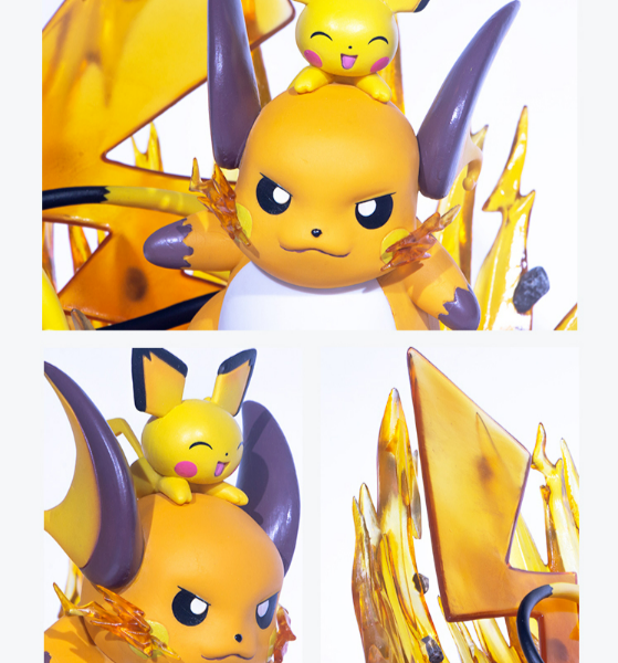 Pokémon Raichu Evolution 28cm COLLECTIBLE STATUE Anime Action Figure | eBay