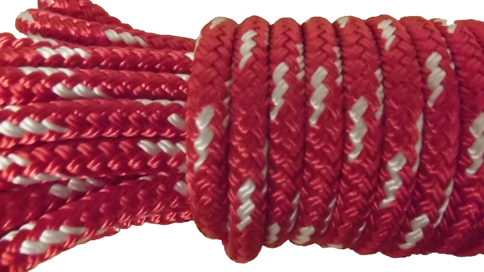 1/4" (6mm) x 42' Sail/Halyard Line, Double Braid Polyester, Jibsheet ...