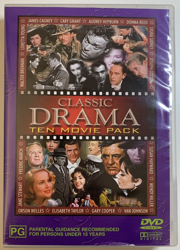 Classic Drama Ten 10 Movie Pack DVD Audrey Hepburn Cary Grant James ...