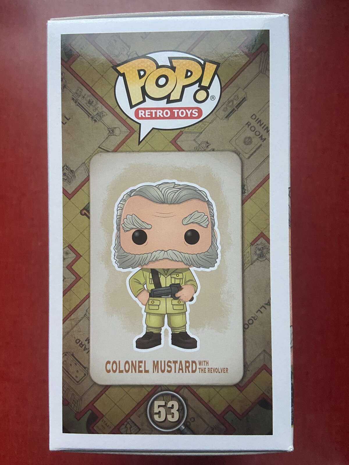Funko Pop Retro Toys Clue Colonel Mustard w/ Revolver #53 Target Con ...