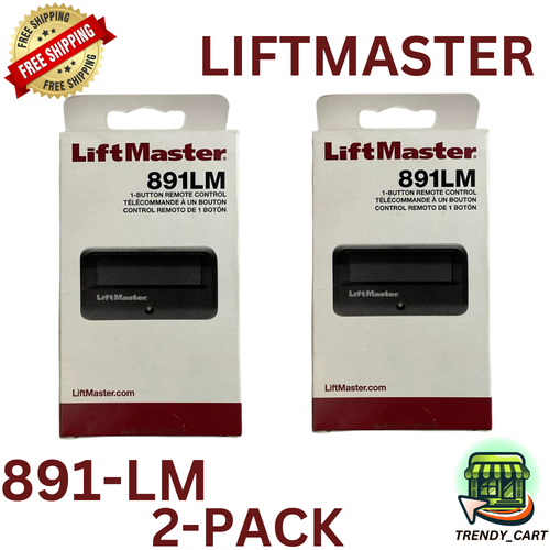 LiftMaster 891LM 1 Button Garage Door Opener Remote Control - (pack of ...