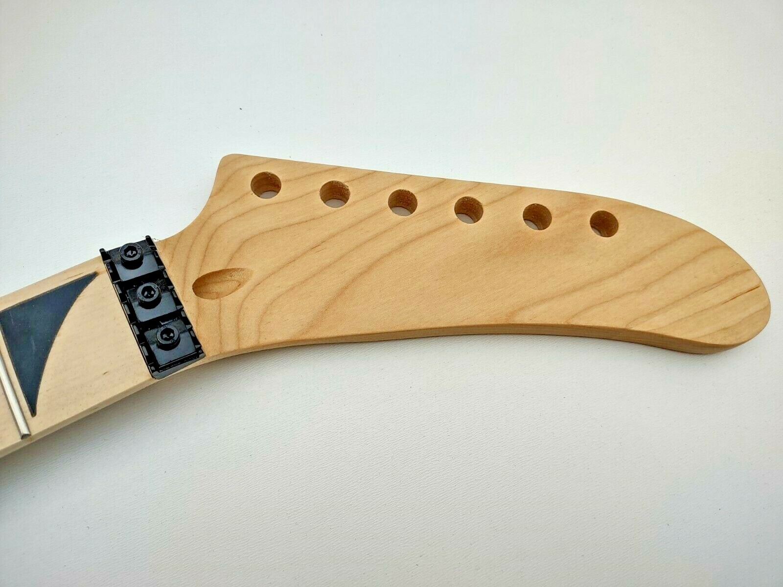 22 FRET SHARK FIN INLAYS MAPLE GUITAR NECK REPLACEMENT FLOYD ROSE NUT ...