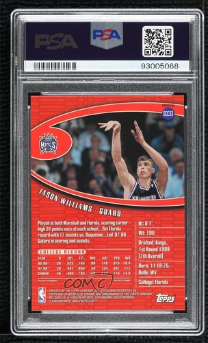 1998-99 Topps Stadium Club - Chrome Refractor #SCC33 Jason Williams (RC ...