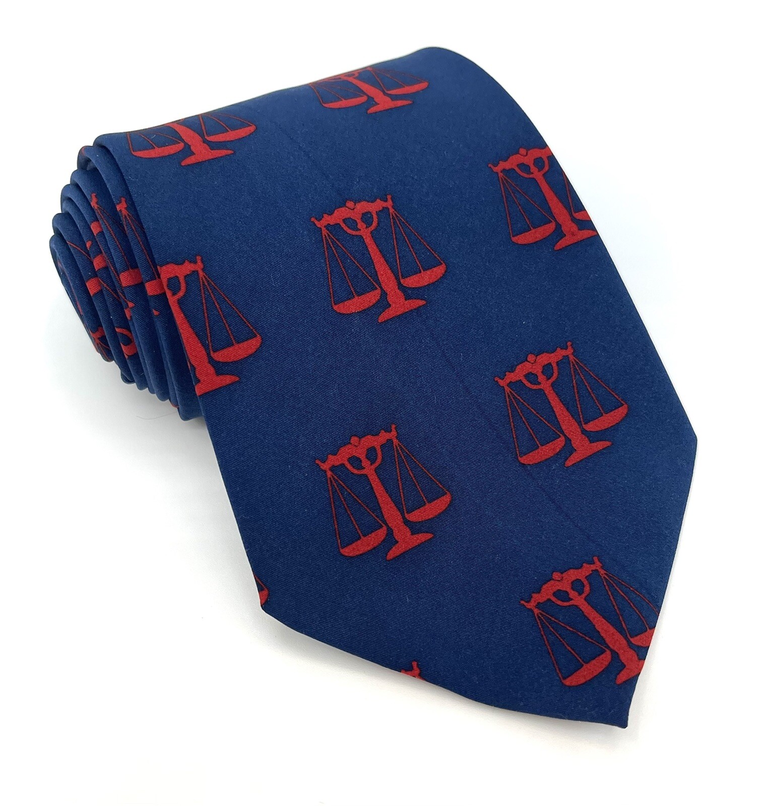 A. Rogers Men’s necktie Blue/Red Scale of Justice Lawyers Tie Pre-Owned ...