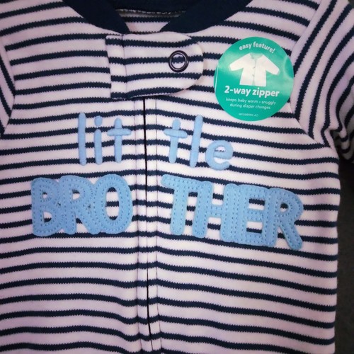 Carters Preemie Little Brother Baby Boy Sleeper Outfit Romper Cotton ...