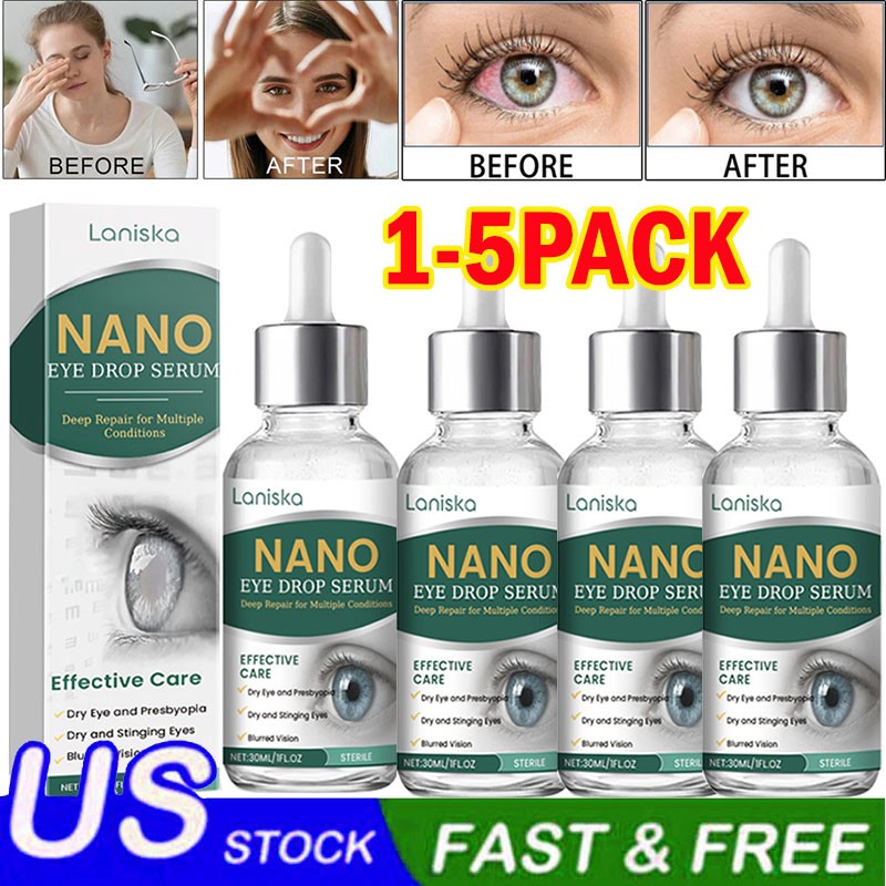 5X Eye Drops Serum, Natural Lubricant Eye Drops for Dry Eye Presbyopia ...