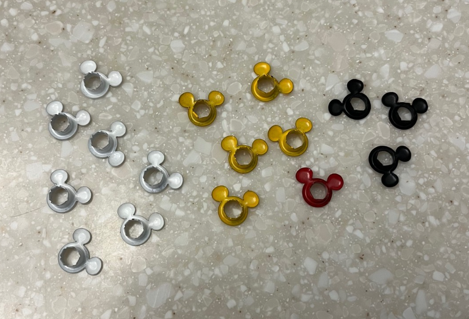 Scrapbooking Mickey Mouse Outline Head Ears Metal Photo Eyelets - 16 ...