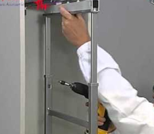 Compagnucci Pull out 5 chrome wire baskets adjustable height pantry x 2 ...