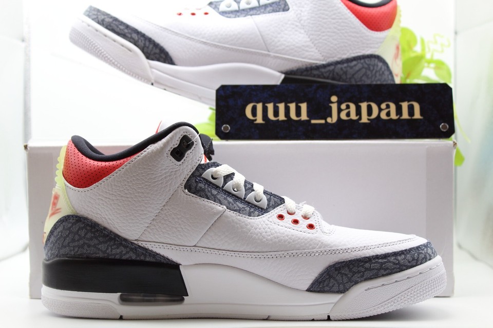 Nike Air Jordan 3 Retro SE-T CO JP Fire Red Denim CZ6433-100 Men's US7 ...
