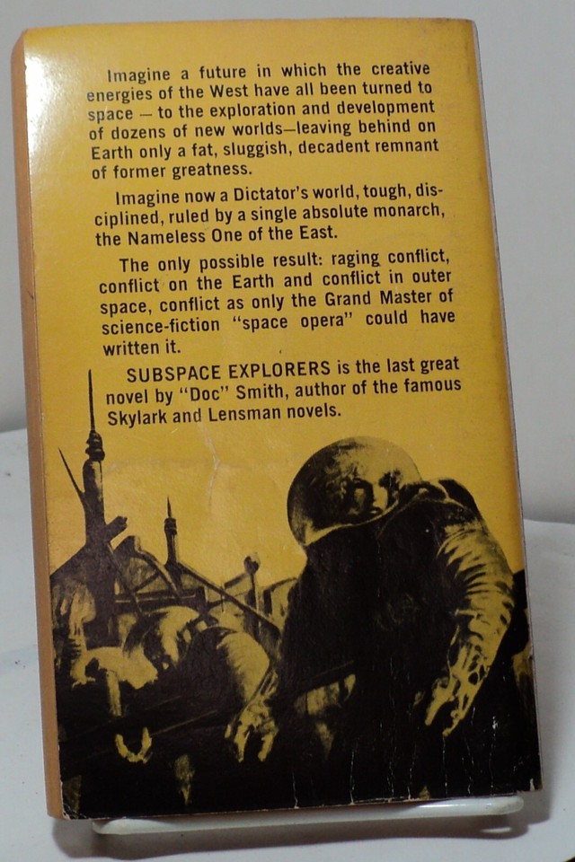 Subspace Explorers by Edward E Doc Smith - Ace H-102 - 1965 | eBay