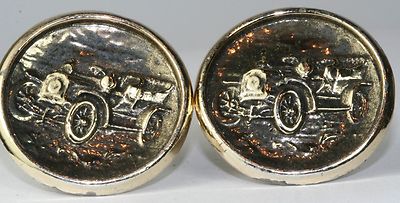 RARE LARGE 1960'S VINTAGE ANTIQUE ROADSTER CAR CUFFLINKS | eBay