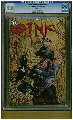 OINK HEAVEN'S BUTCHER 1 CGC 9.8 WHITE PAGES KITCHEN SINK PRESS JOHN ...