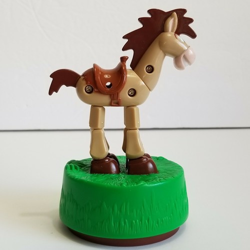 DISNEY Toy Story BULLSEYE the HORSE Toy Push PUPPET COLLAPSING DANCING ...