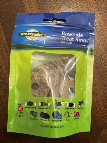 PetSafe Natural Rawhide Refill Rings Size A Small Dog Toy Treat 16 ...