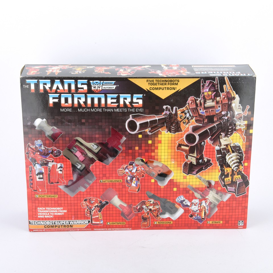 Transformers G1 Technobots Computron All 5 Transforming Figures Set Toy ...