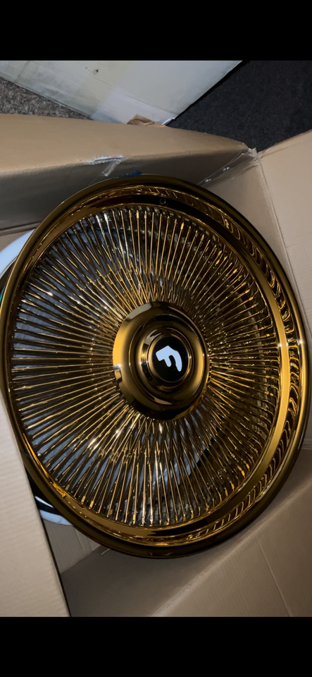26" FORGIATO Wire Wheels 24K GOLD & Steering wheel COMBO | eBay