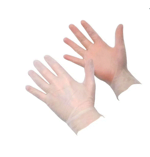 1 Box of 100 medium Disposable Clear Gloveman Powder Free Vinyl Gloves ...