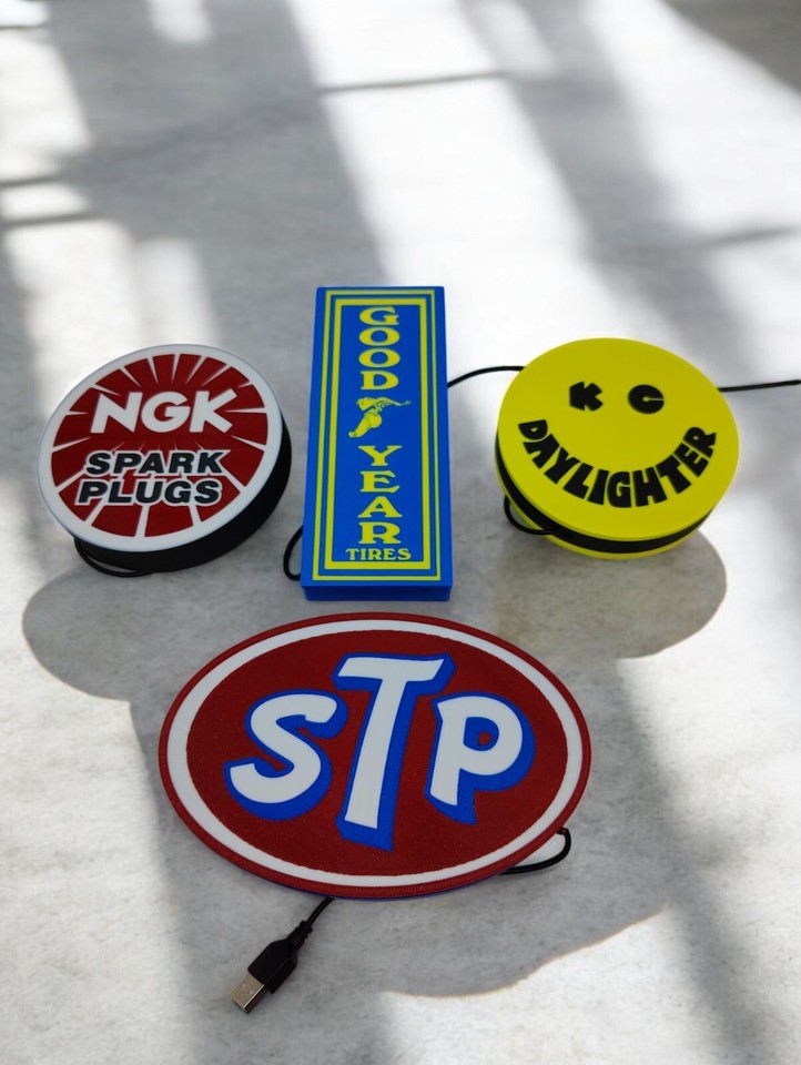 Racing Logo Pack LED Signboard Custom Slot car signs- Save$$ | eBay