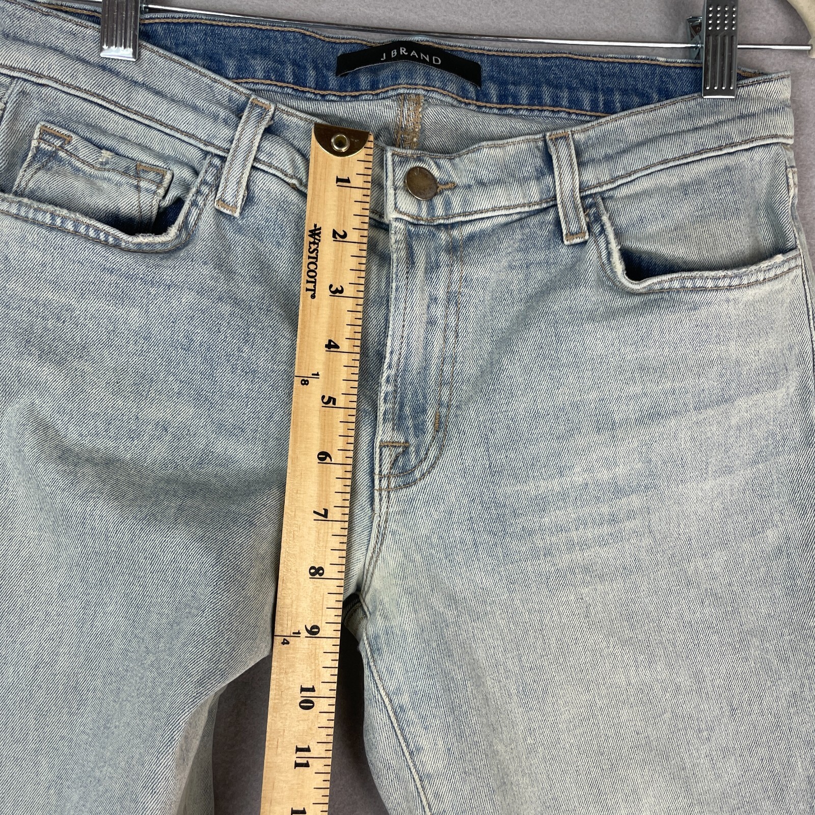 J Brand Jeans Womens 27 Cropped Ellis Light Wash Blue Ankle Crop Pants ...