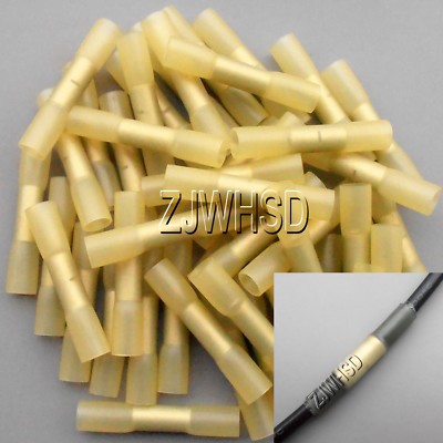 50pcs 12-10 AWG DuraSeal Heat Shrink Butt Splice Connector Terminals ...