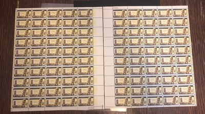 2 Sheets Of 50 Vintage Postage Stamps Dag Hammarskjold 1905-1961 US 4C ...