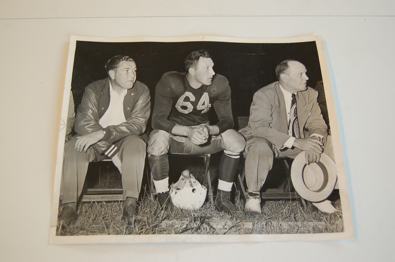 1948 Bertelli, McKeever Chicago Rockets Football Photo - AAFC | eBay