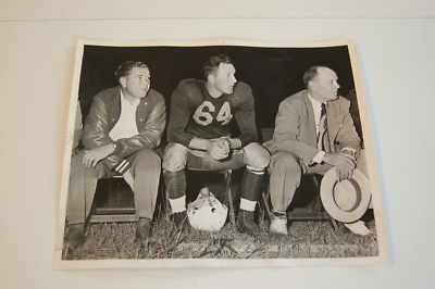 1948 Bertelli, McKeever Chicago Rockets Football Photo - AAFC | eBay