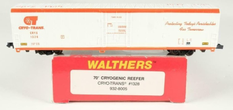 Walthers 932-8005 N Scale Cryo-Trans 70' Cryogenic Reefer #1328 | eBay