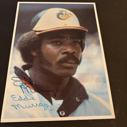 BASEBALL~SIGNED EDDIE MURRAY(HOF) #28 TOPPS SUPER~GRAY BACK~FREE SHIP ...