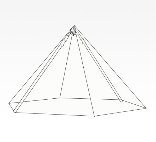 Silver Triangular Camping Tent - Lightweight, Waterproof & Spacious for ...