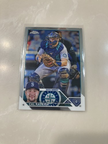 2023 Topps Chrome #141 Cal Raleigh Seattle Mariners Baseball Card | eBay