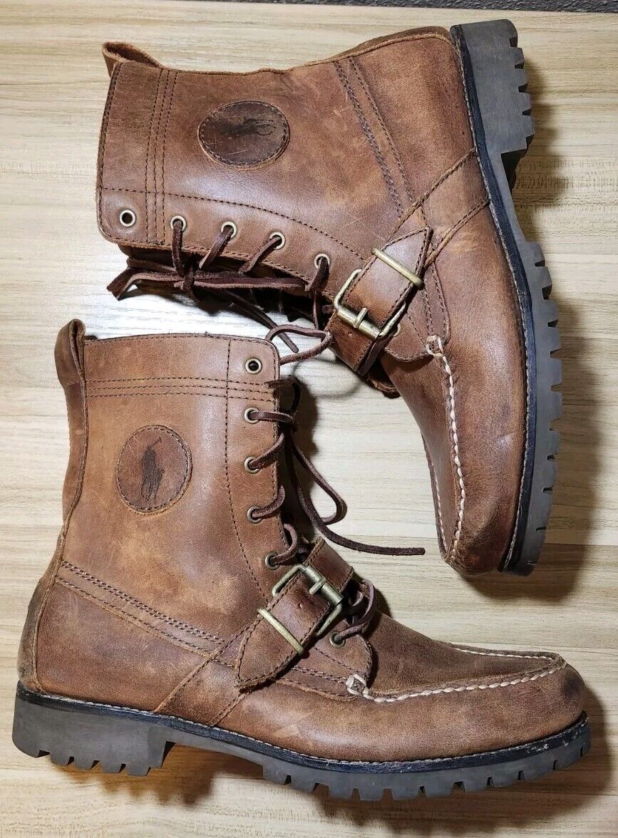 Vintage Polo Sport Ralph Lauren Leather Ranger Cookie Boots Vintage Polo Sport Ralph Lauren Leather Ranger Cookie Boots