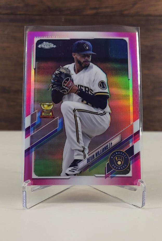 2021 Topps Chrome #98 Devin Williams Pink Refractor /399 All Star ...