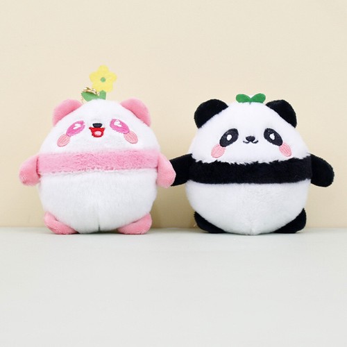 Huggable Panda Plush Toy Keychain 11cm Short Plush With Pp Cotton | eBay