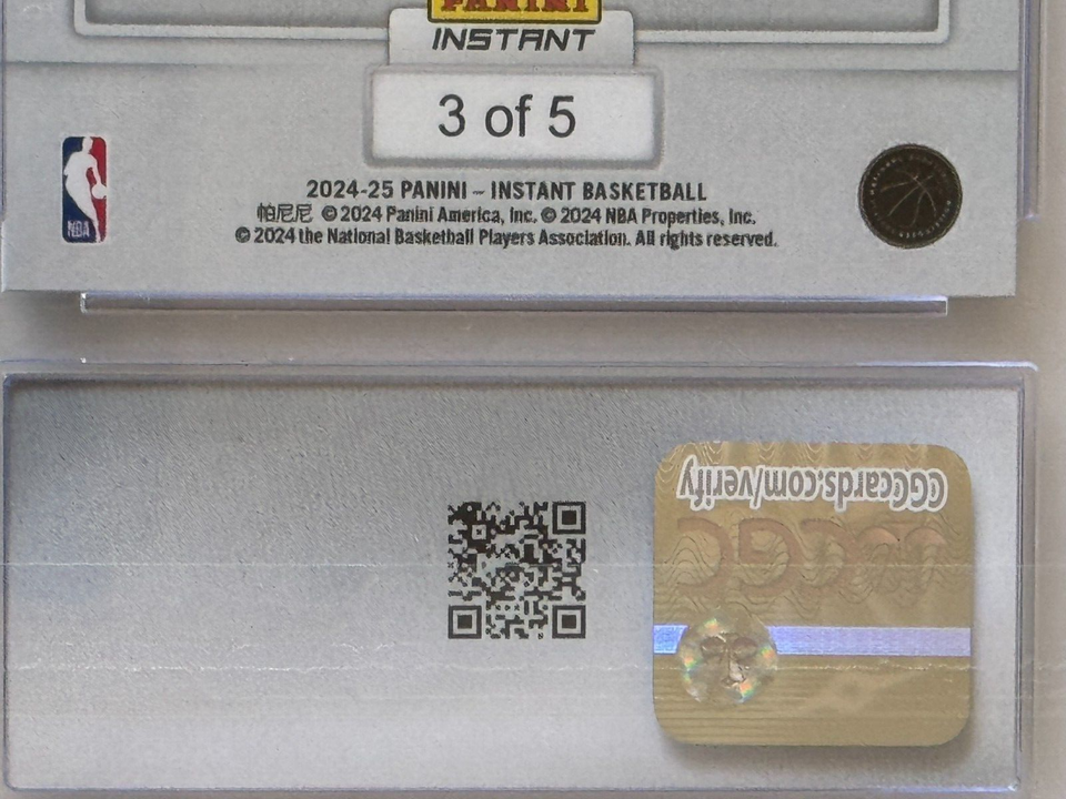 2024 Panini NBA Instant #8 DALTON KNECHT LAKERS Rookie RC Card 3/5 Gem ...