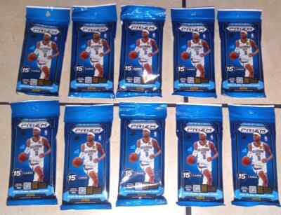 2024-25 Panini Prizm NBA Basketball Fat Pack Factory Sealed (Lot of 10 ...