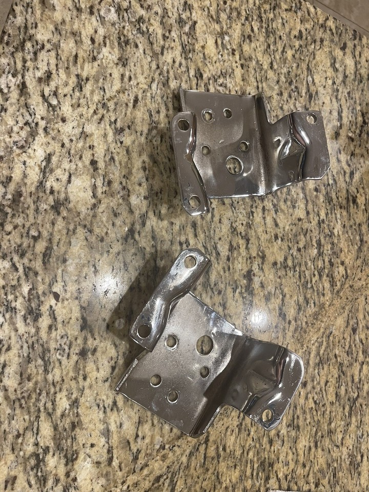 AMC Jeep CJ V8 304 360 401 Chrome Engine Mounting Brackets Mounts CJ-7 ...
