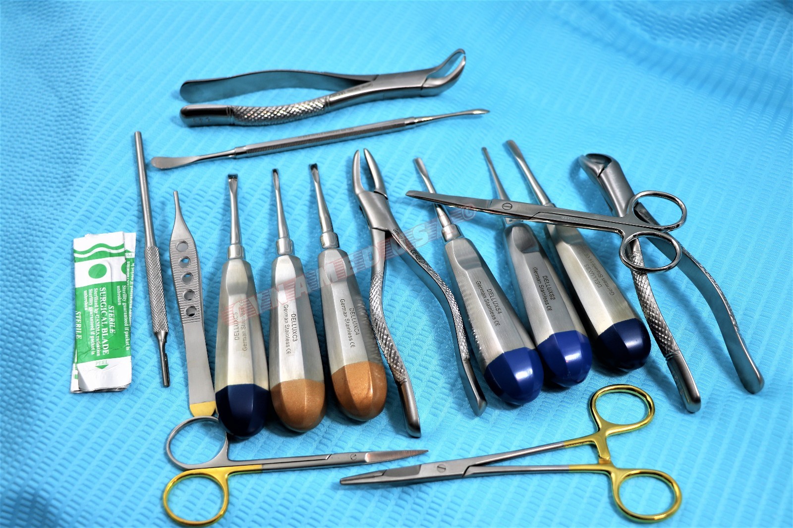 PREMIUM GERMAN SET OF 25 Veterinary Dental Extraction Instruments Kit ...