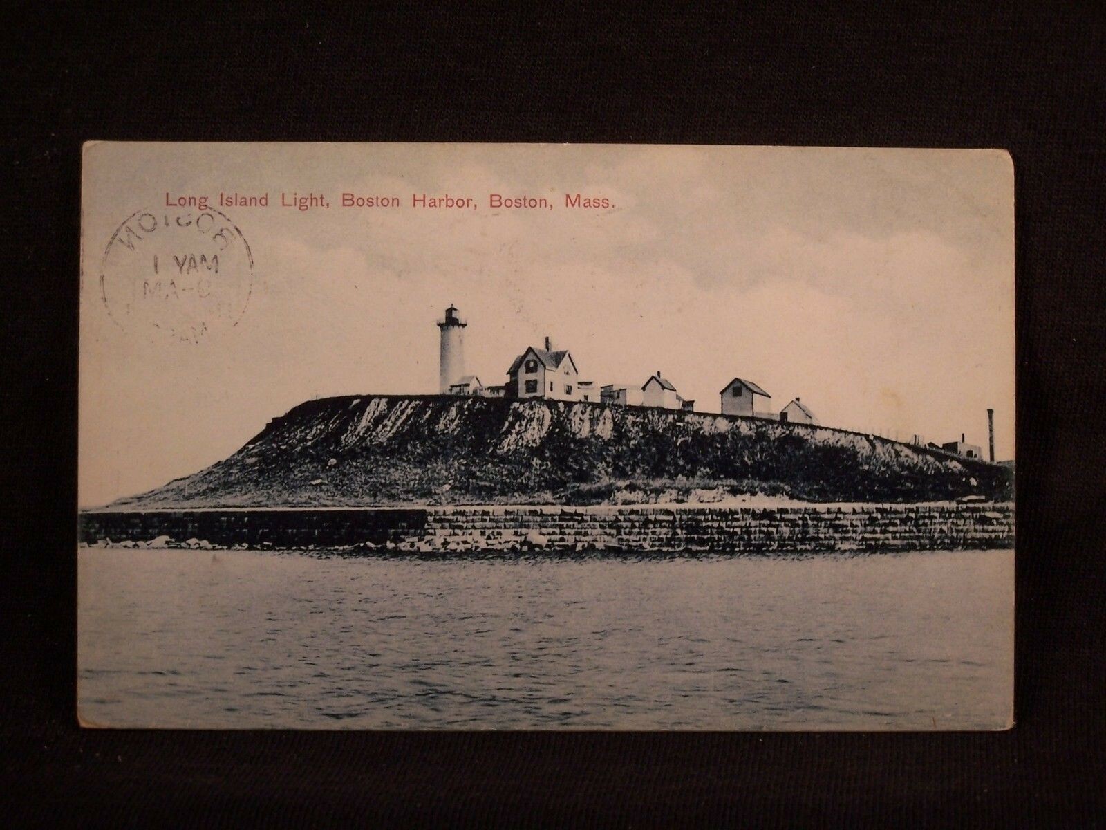 MA Boston Long Island Light Boston Harbor 1911 Postcard | eBay