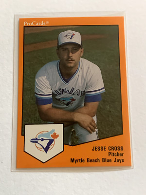 JESSE CROSS 1989 ProCards Myrtle Beach Blue Jays | eBay