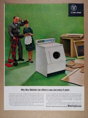 1963 Westinghouse Laundromat Washing Machine vintage print Ad | eBay