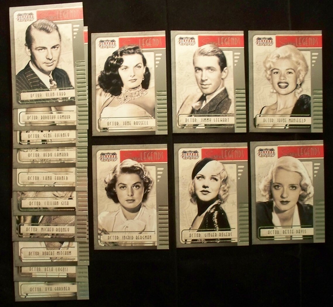 SCREEN LEGENDS 2015 Panini Americana Insert Set Bette Davis, Ginger ...