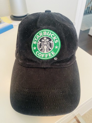 Starbucks Employee Hat Logo Coffee Tea Embroidered Black Adjustable | eBay