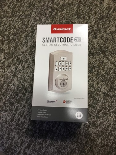 Kwikset SmartCode 260 Keypad Electronic Lock Satin Nickel 992600-002 | eBay